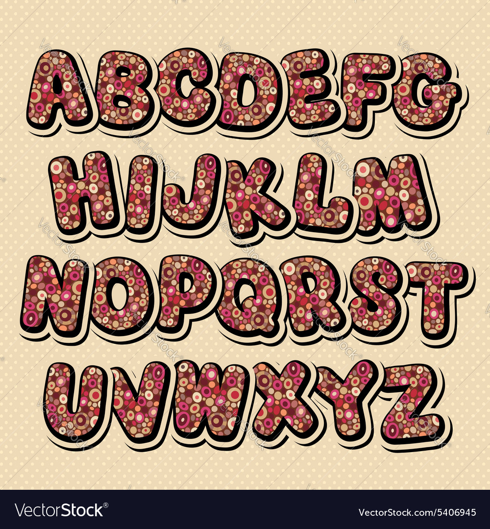 Hand drawn cartoon doodle font Royalty Free Vector Image Hand drawn cartoon doodle font Royalty Free Vector Image
