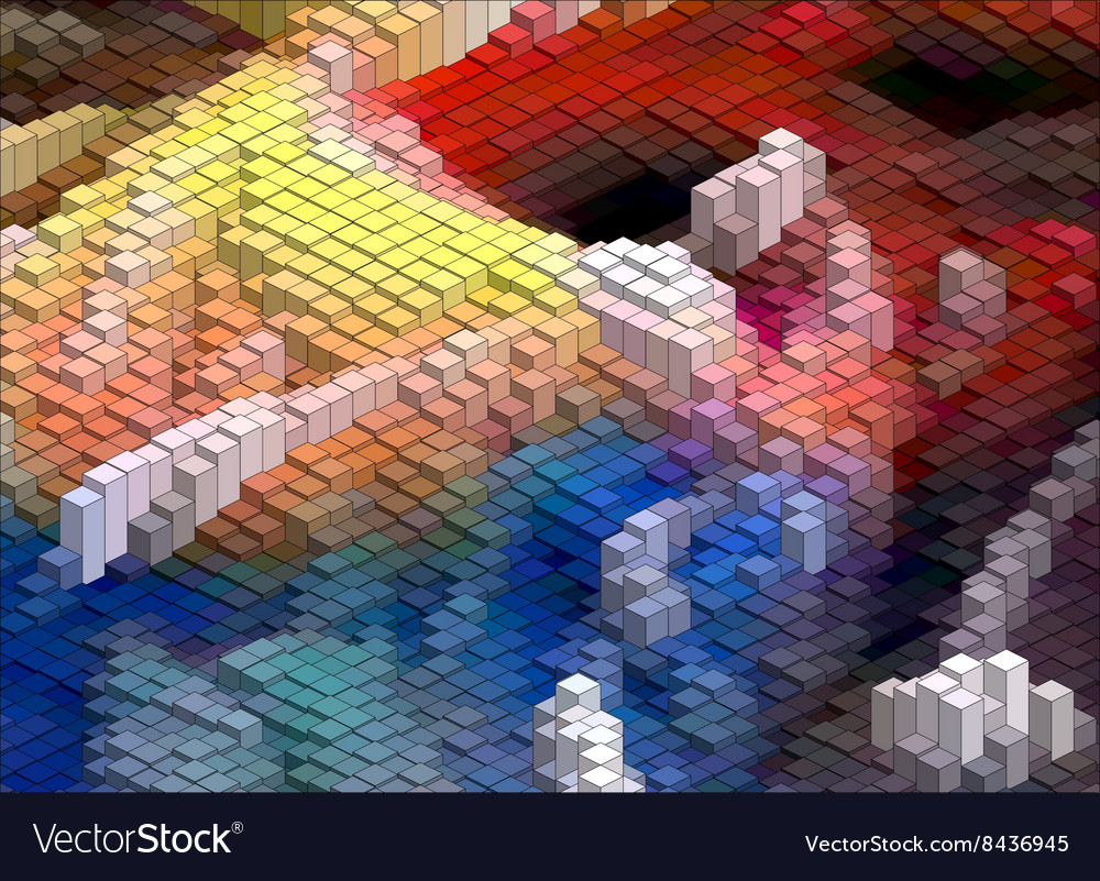 Isometric pattern Royalty Free Vector Image - VectorStock