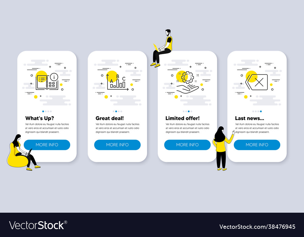 Set technology icons related to employee Vector Image Set technology icons related to employee Vector Image