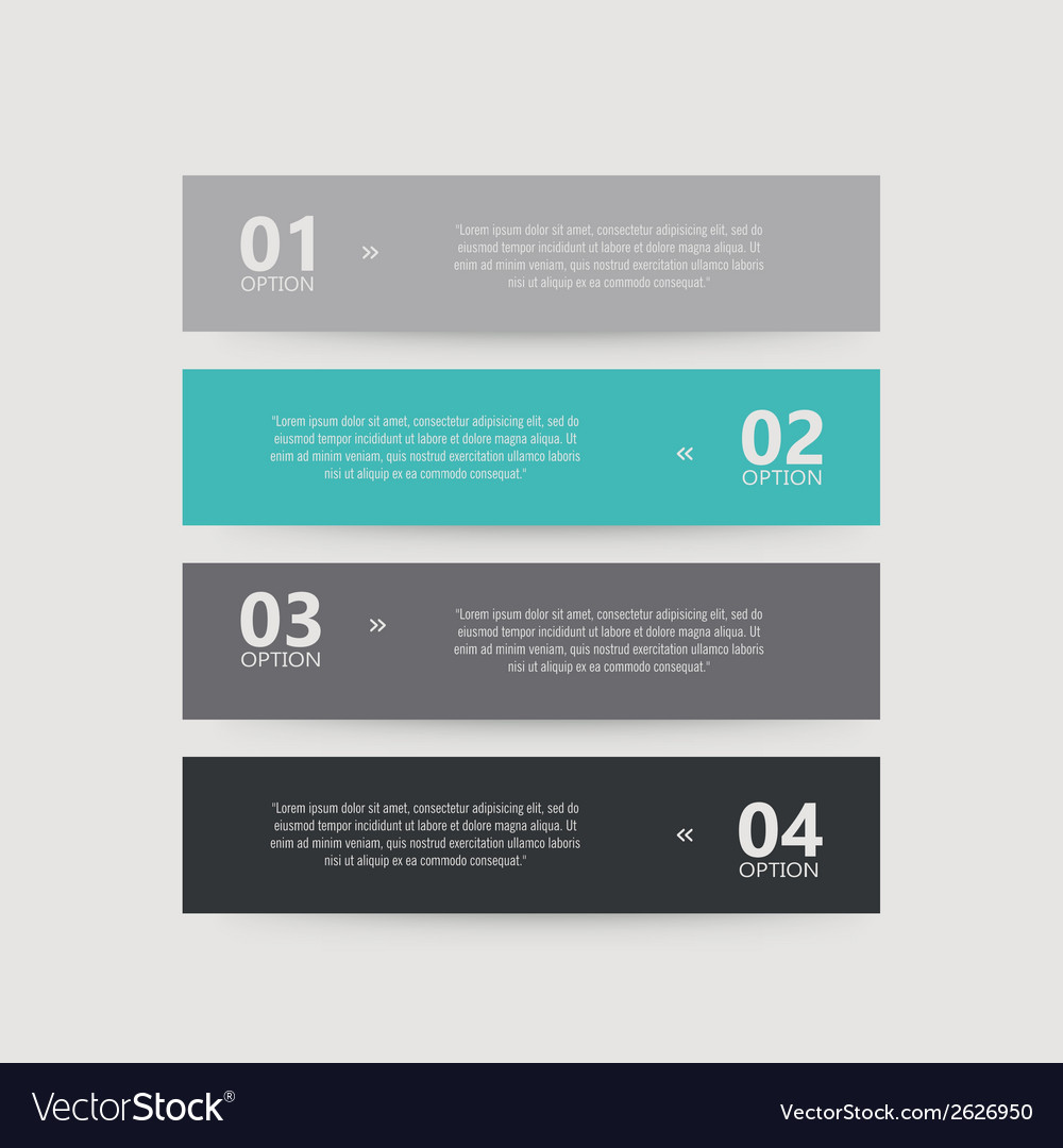 Abstract four easy steps on a special background Vector Image
