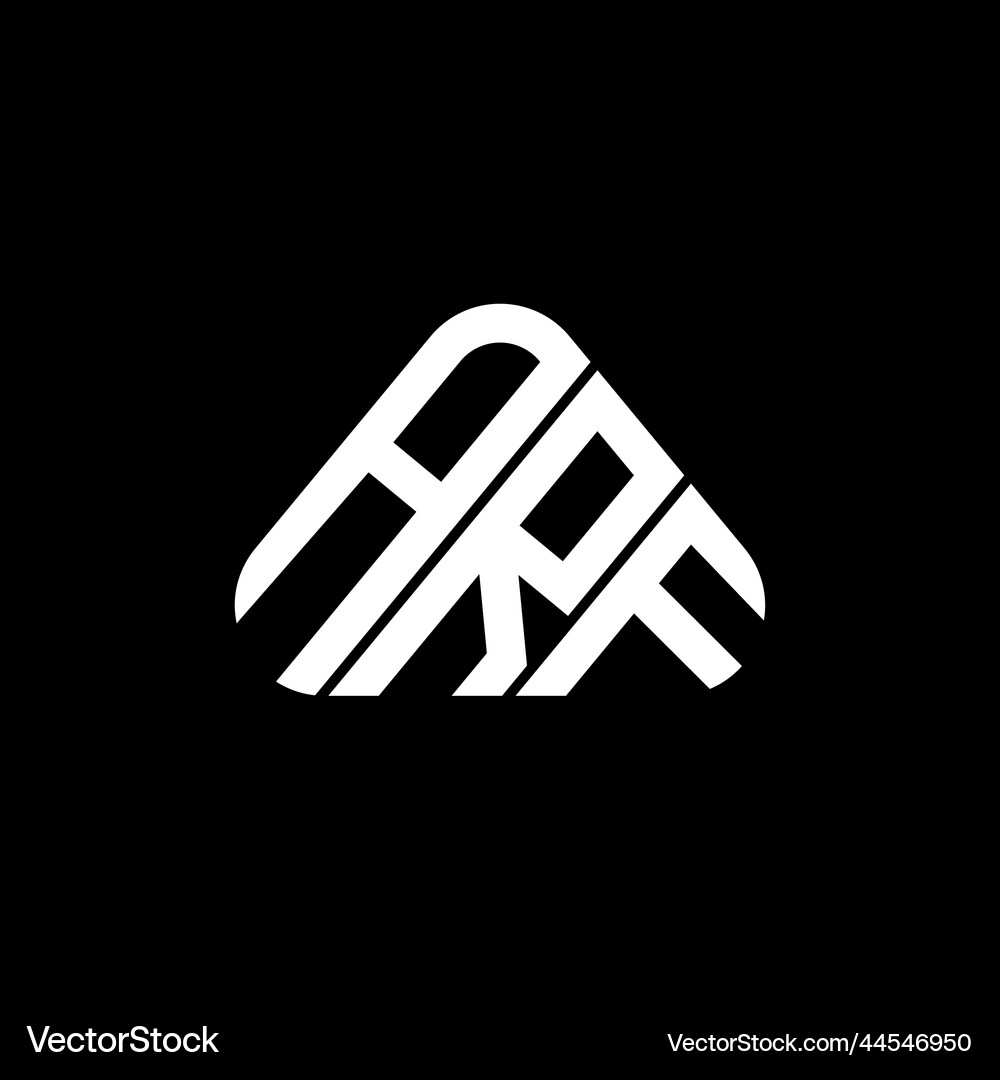 Arf letter logo creative design with graphic Vector Image