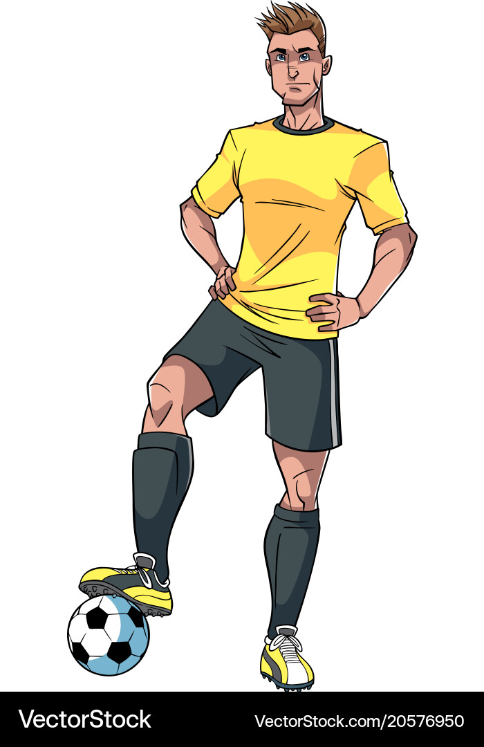 Football player Royalty Free Vector Image - VectorStock