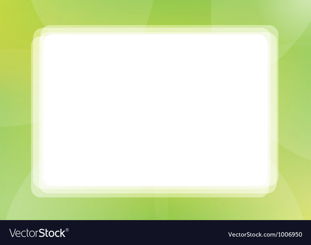 Green border frame Royalty Free Vector Image - VectorStock