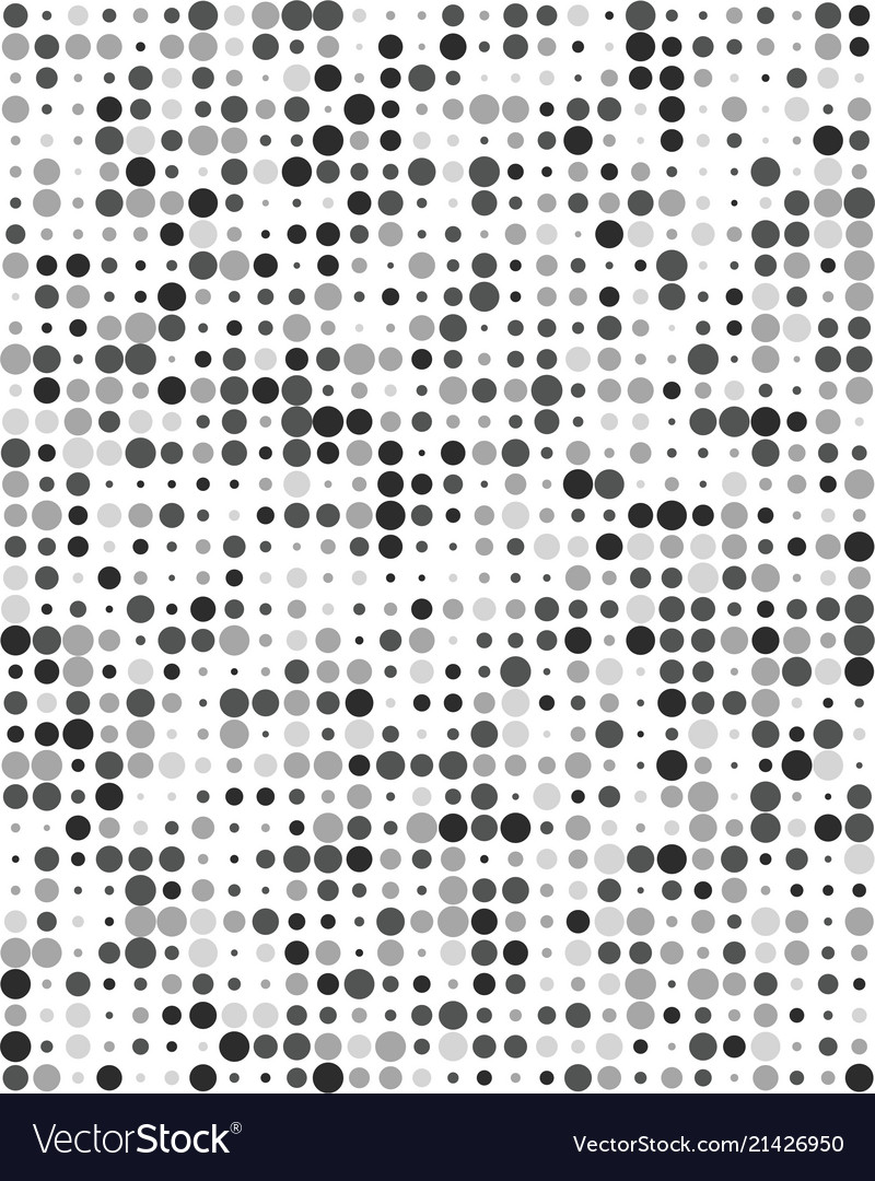 Pattern with gray dots Royalty Free Vector Image