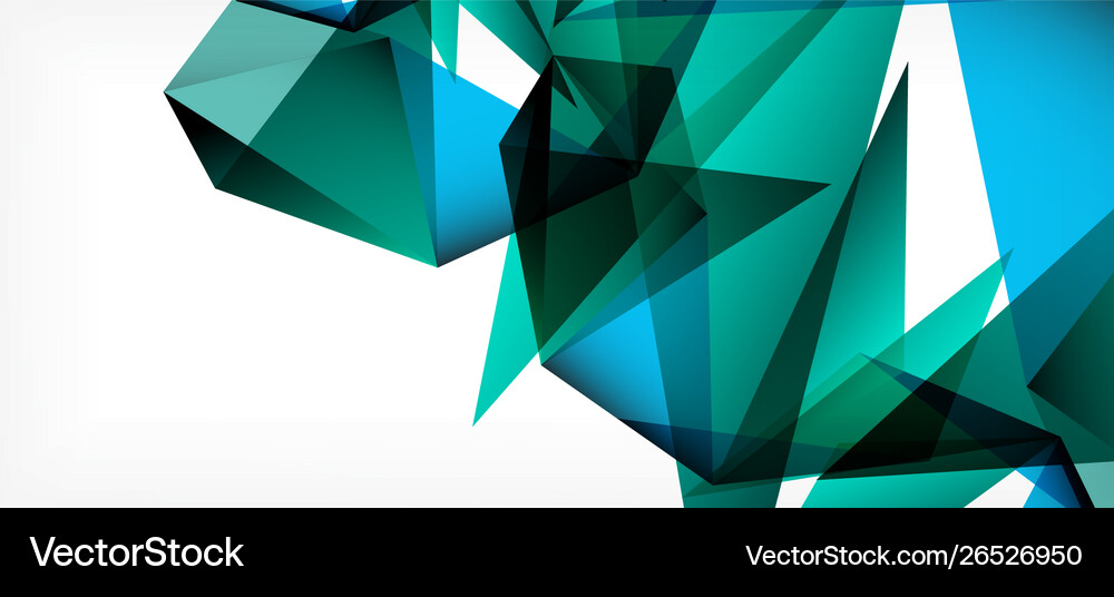 Triangle geometric background in trendy style Vector Image