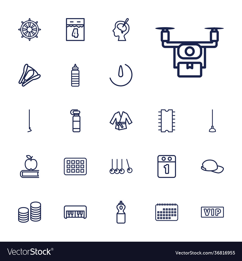 22 long icons Royalty Free Vector Image - VectorStock
