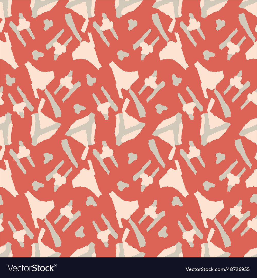 Abstract shape seamless pattern Royalty Free Vector Image