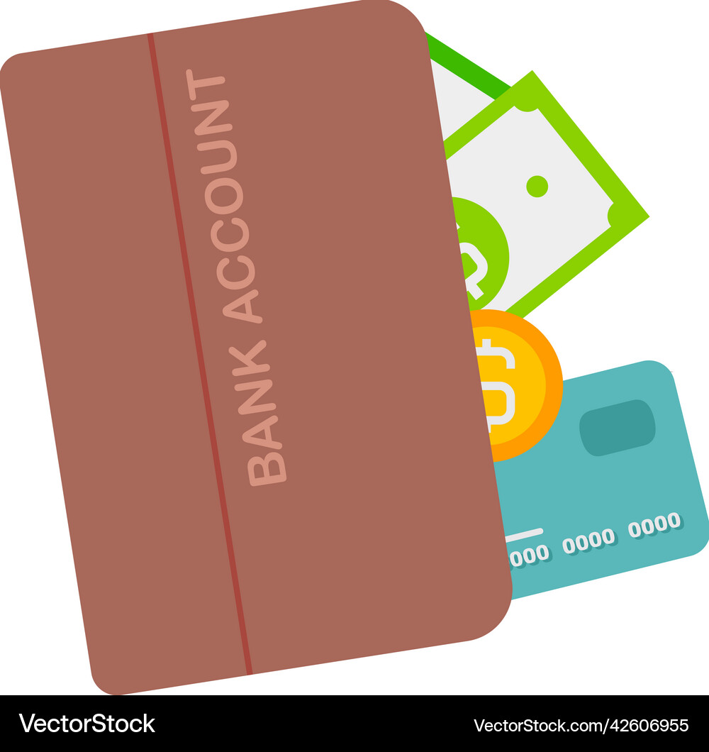 Bank account opening internet banking Royalty Free Vector