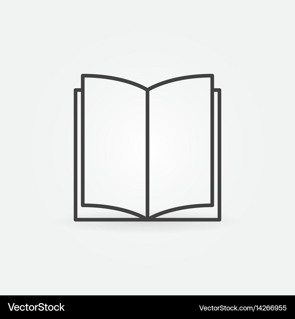 Creative book icon Royalty Free Vector Image - VectorStock