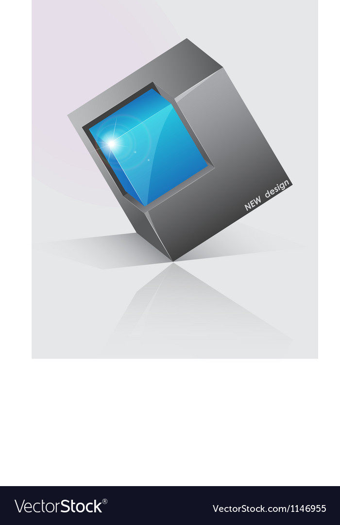 Cube design Royalty Free Vector Image - VectorStock