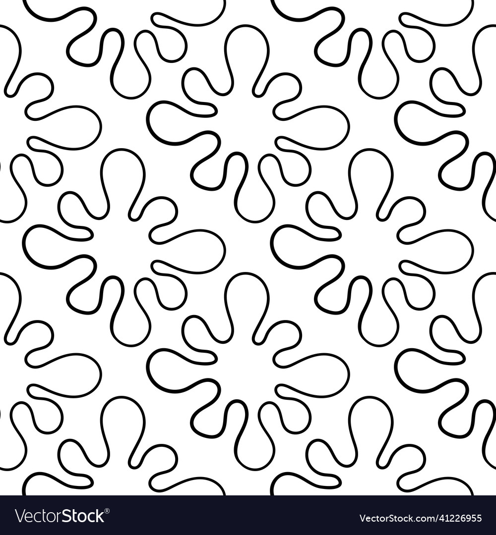 Fluid splash seamless pattern Royalty Free Vector Image