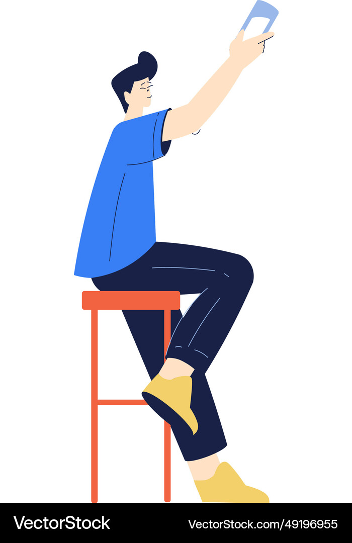 Man character with glass enjoying cold refreshing Vector Image