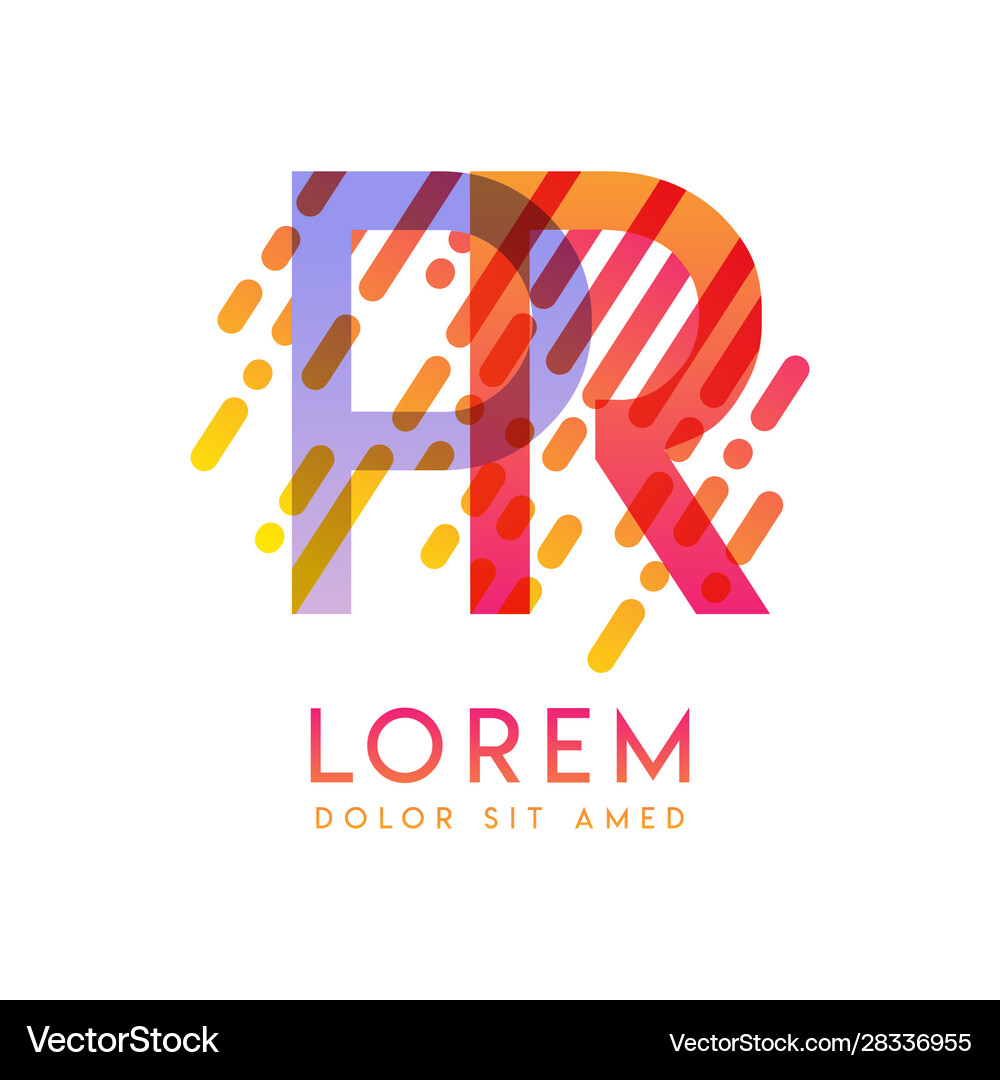 Rp logo with theme galaxy speed and style Vector Image