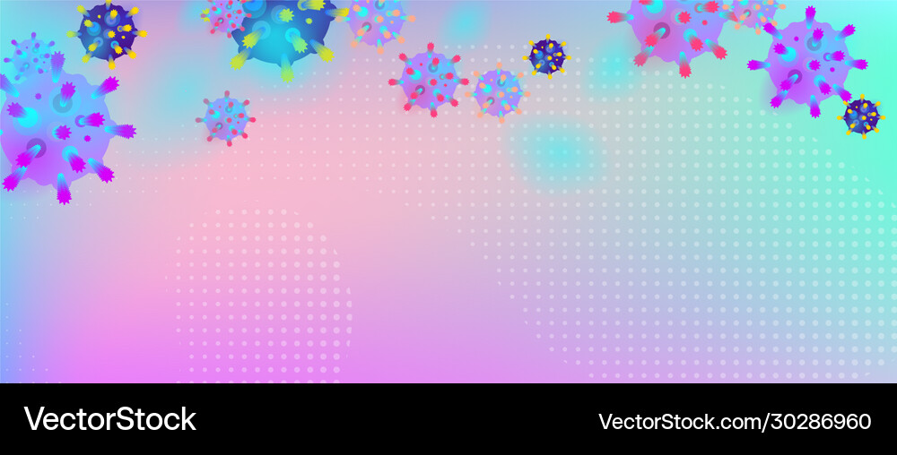 Coronavirus background epidemic covid-2019 Vector Image