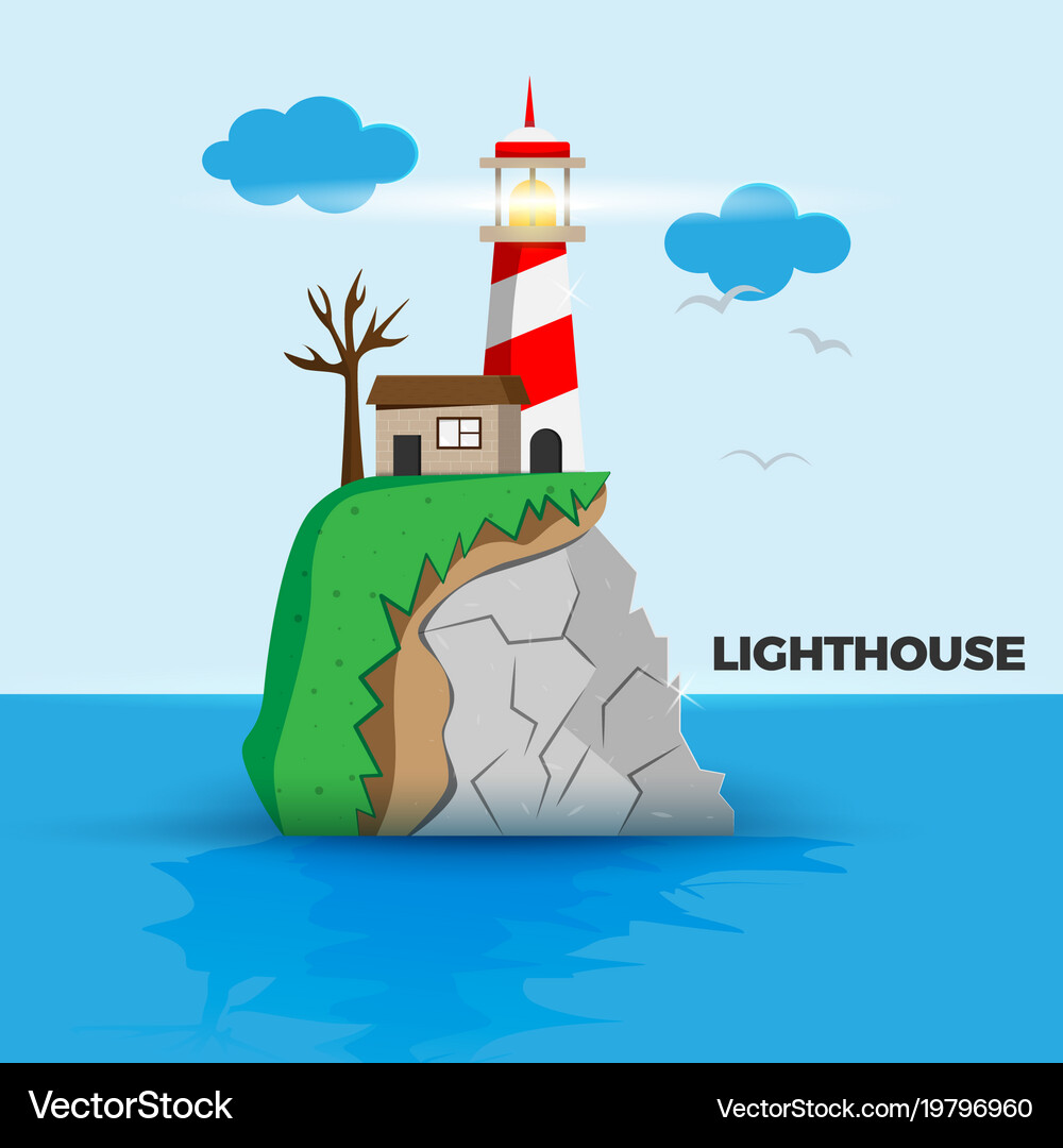 Lighthouse Royalty Free Vector Image - VectorStock