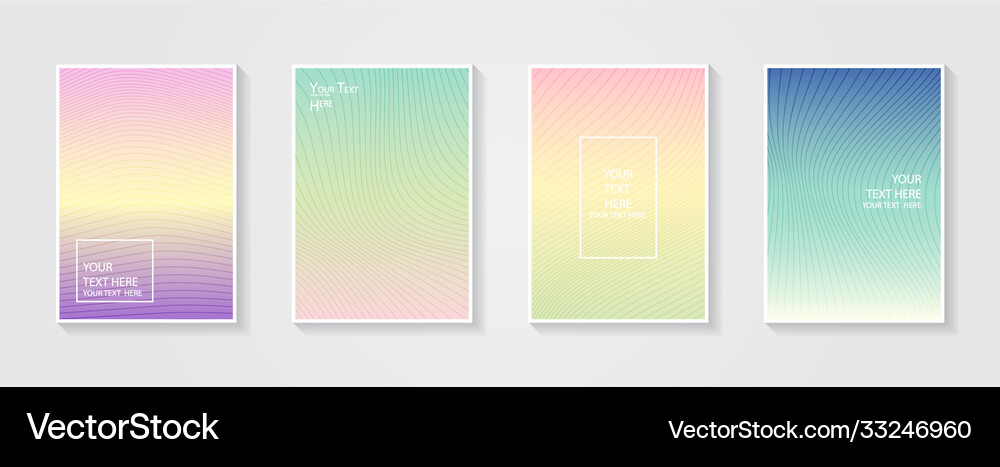Minimal modern cover design dynamic colorful Vector Image