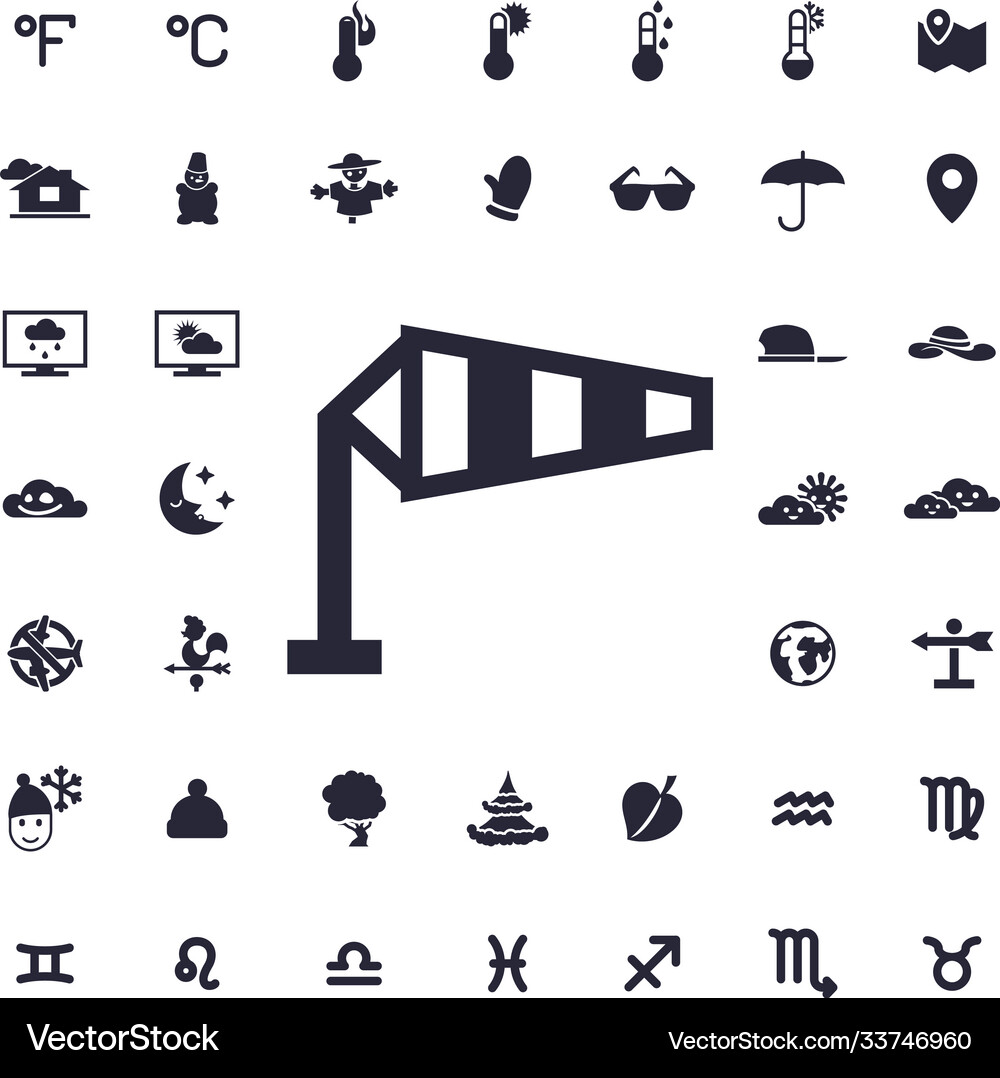 Wind measurement icon Royalty Free Vector Image