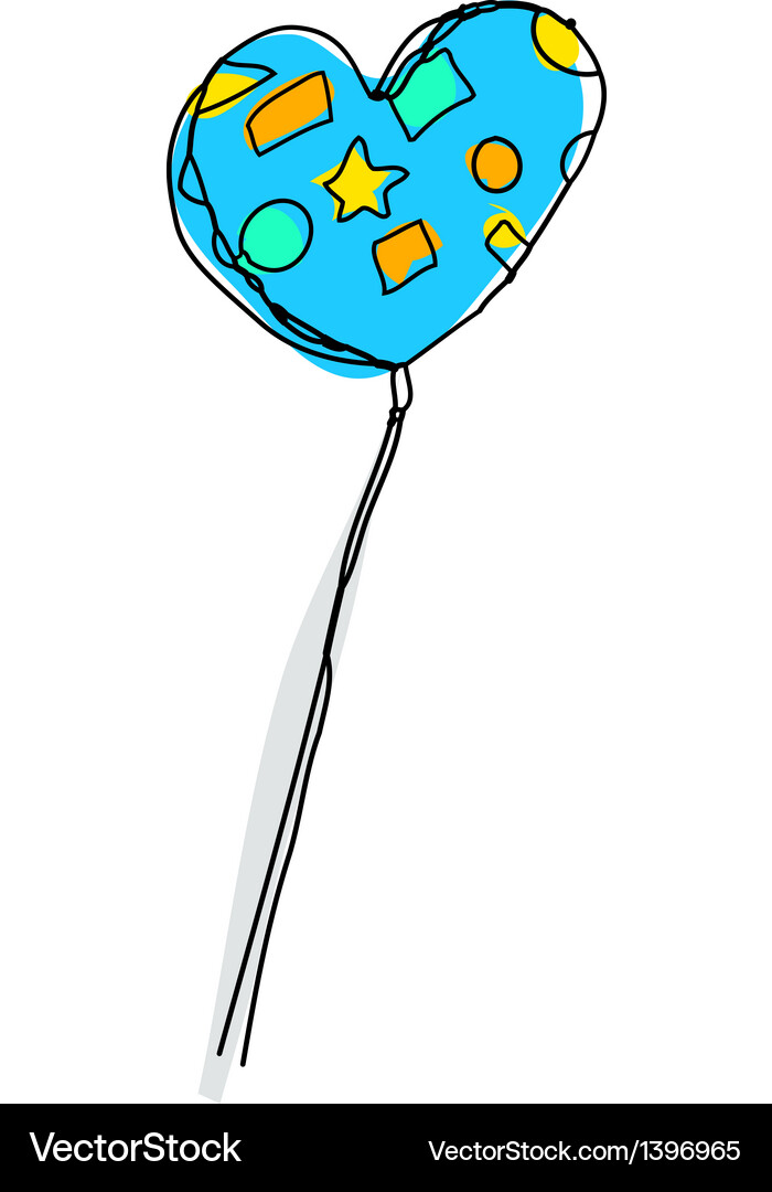 A view of balloon Royalty Free Vector Image - VectorStock