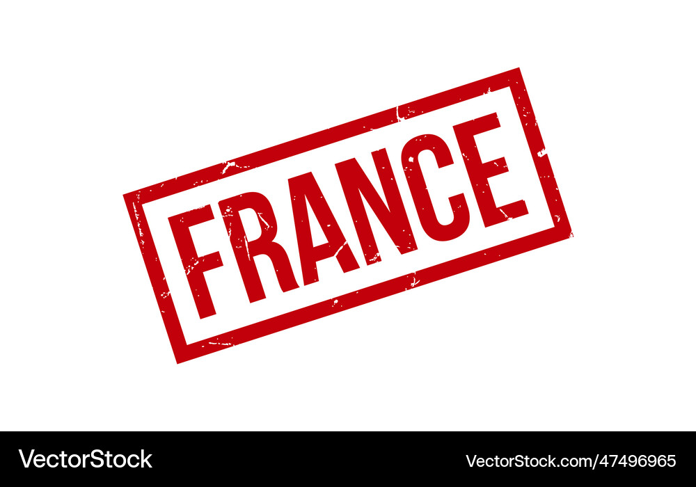 France rubber stamp seal Royalty Free Vector Image