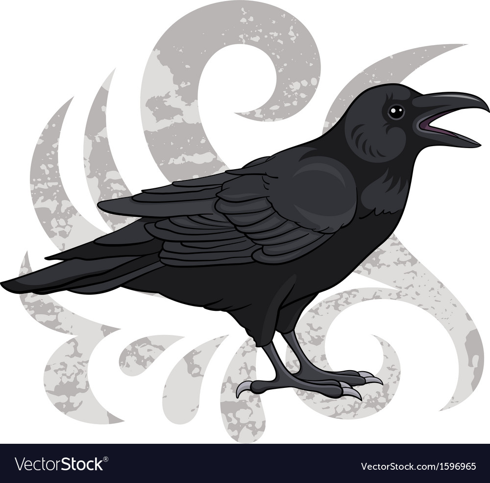 Raven Royalty Free Vector Image - VectorStock
