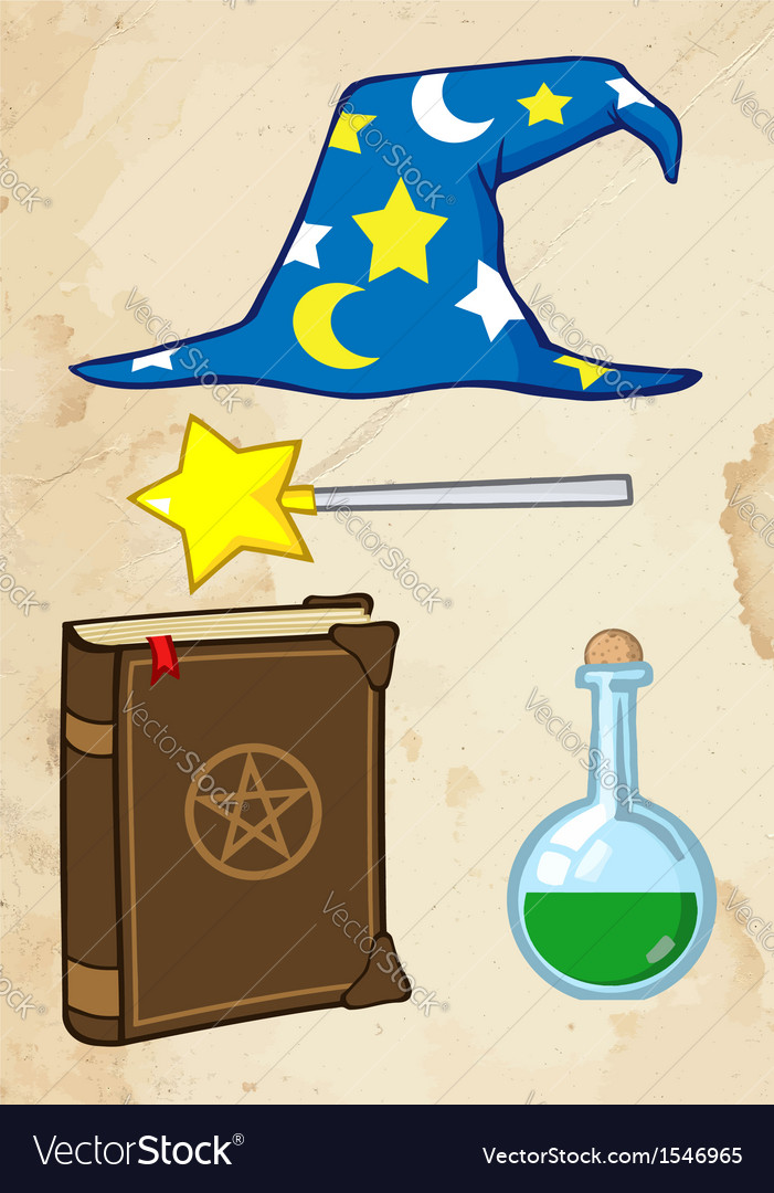 Wizard tools Royalty Free Vector Image - VectorStock