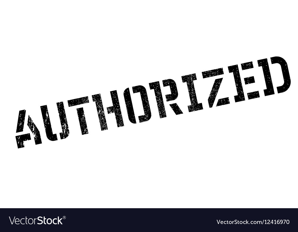 Authorized stamp rubber grunge Royalty Free Vector Image Authorized stamp rubber grunge Royalty Free Vector Image