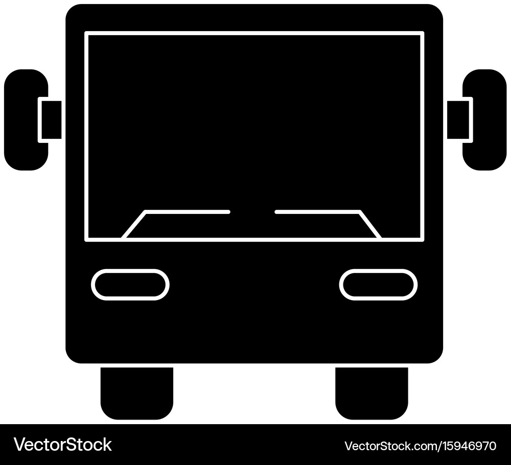 Bus vehicle isolated icon Royalty Free Vector Image