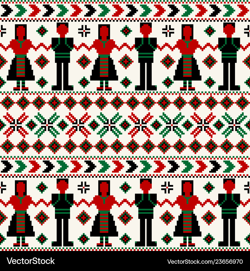 Decorative background with traditional motifs Vector Image