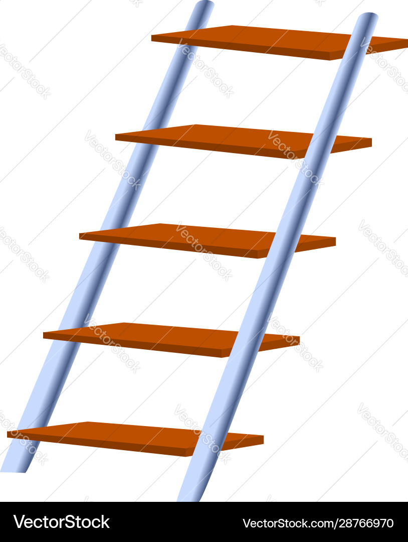 Home ladder icon cartoon style Royalty Free Vector Image