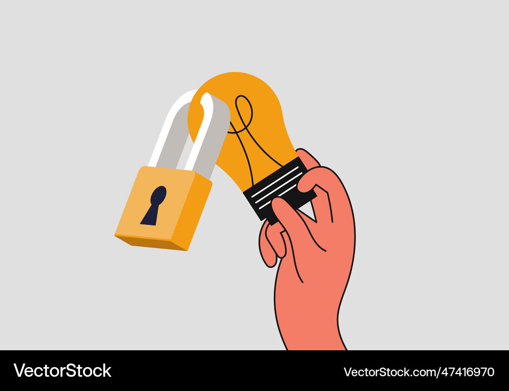 Intellectual property and copyright protection Vector Image