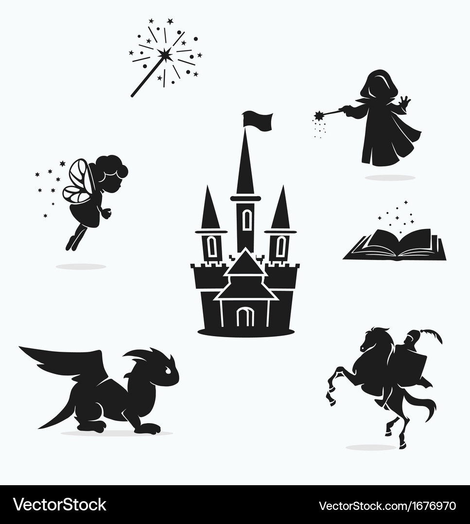 Magic set Royalty Free Vector Image - VectorStock