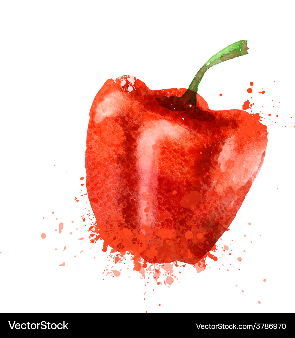 Pepper logo design template nutrition Royalty Free Vector
