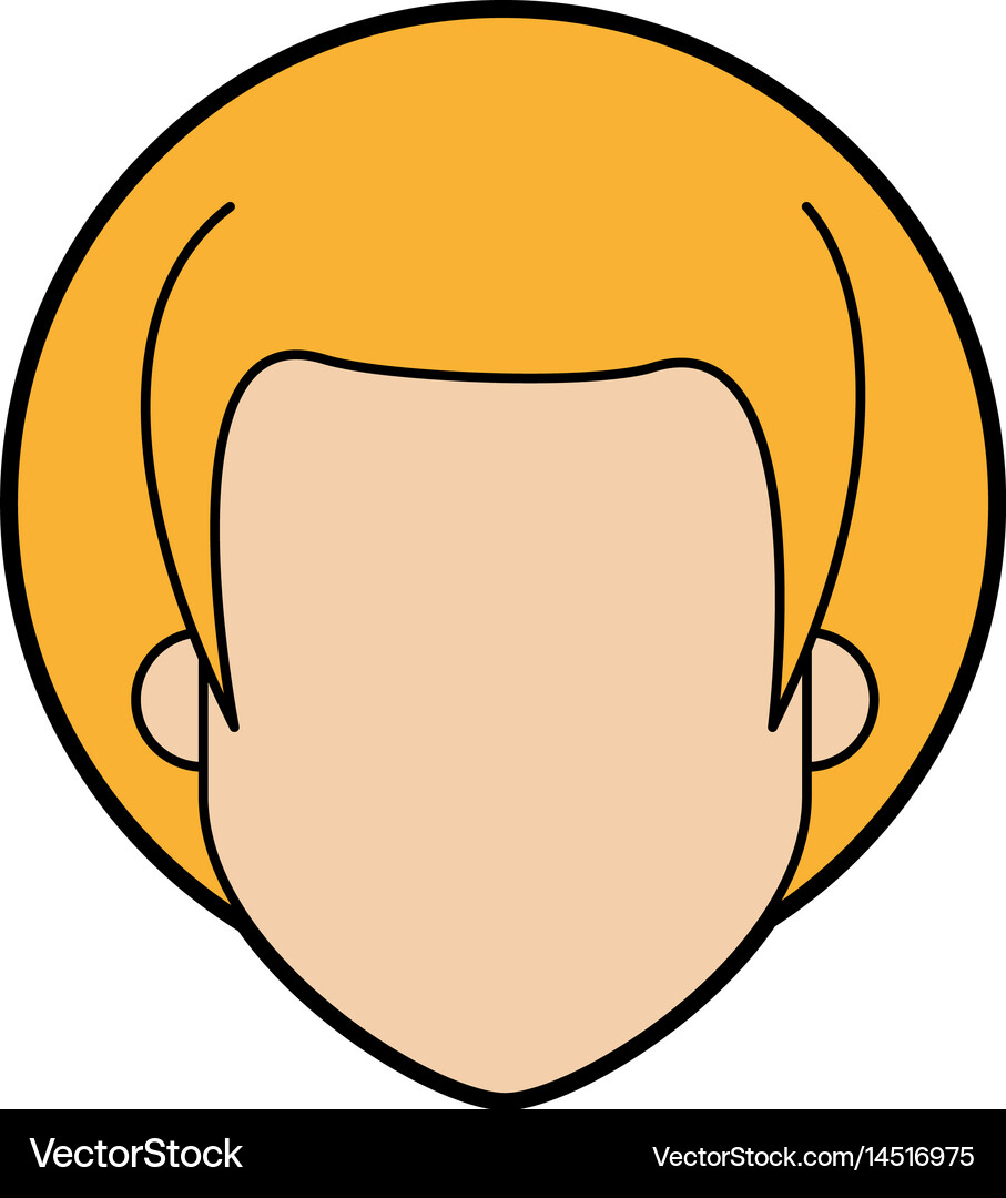 Head of faceless man icon image Royalty Free Vector Image