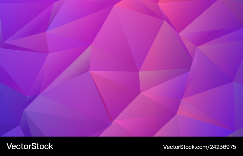 Magenta purple triangle trendy low poly bg design Vector Image