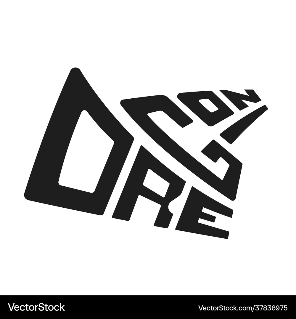 Oregon lettering print logo state emblem Vector Image