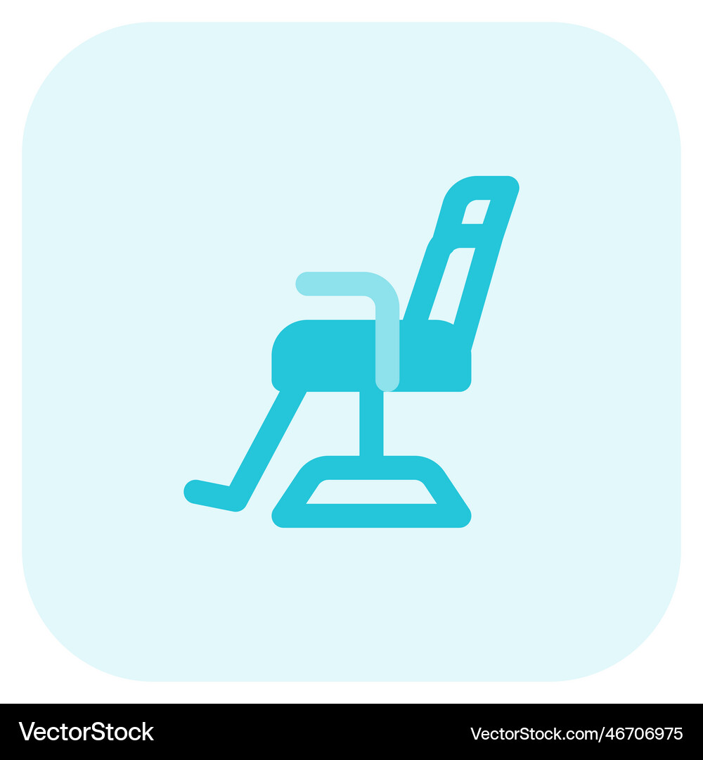 Recliner chair with adjustable footrest Royalty Free Vector