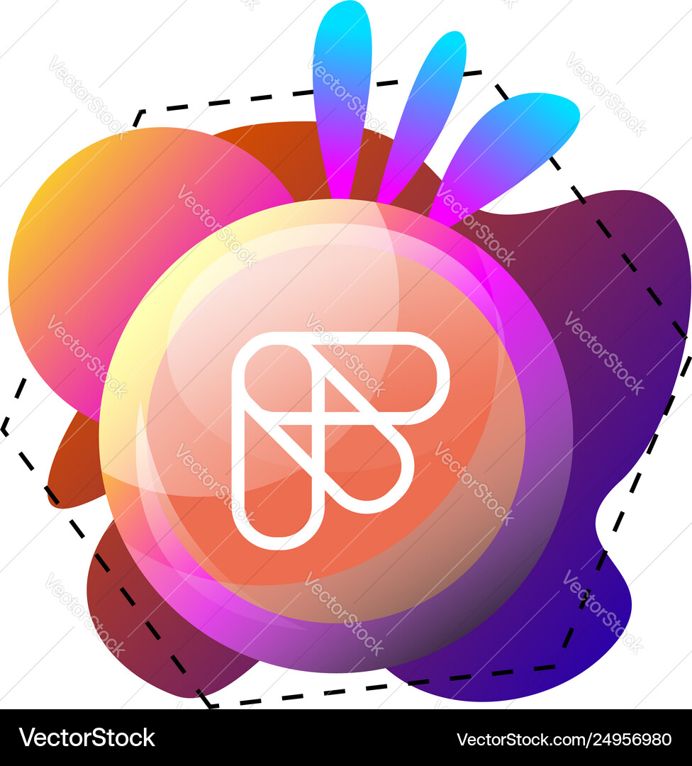 Feeld logo and colorful graphics icon on a white Vector Image