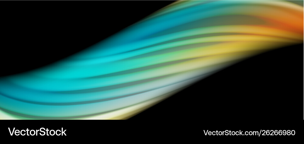 Flowing liquid colors - modern colorful flow Vector Image