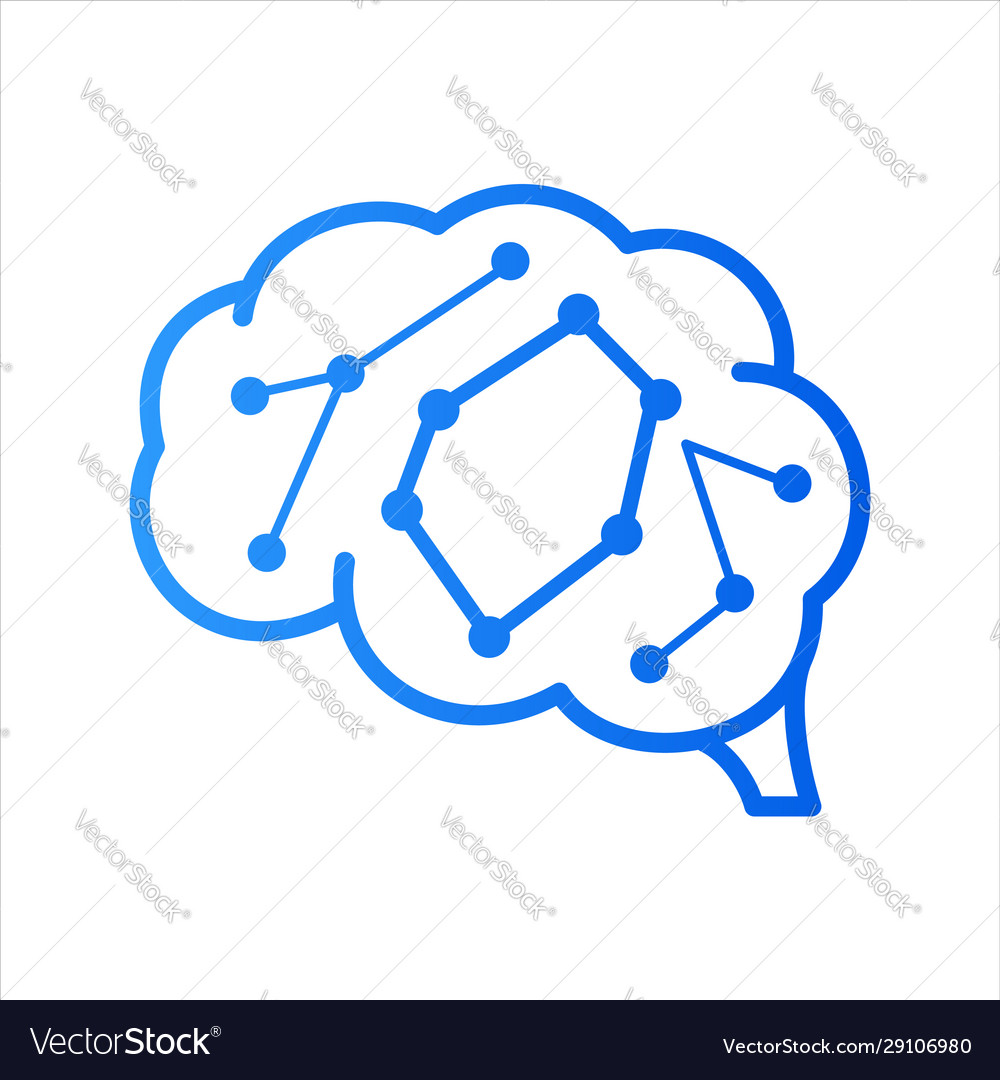 Initial o brain logo Royalty Free Vector Image