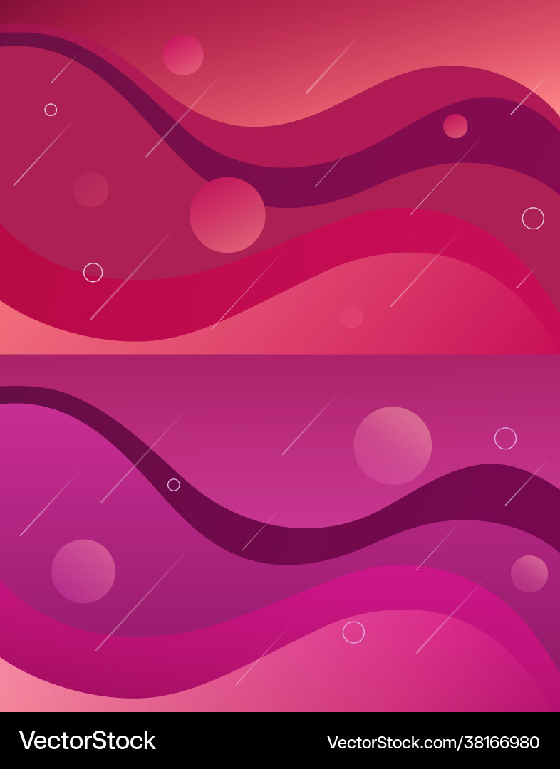 Modern wavy gradient geometric background Vector Image