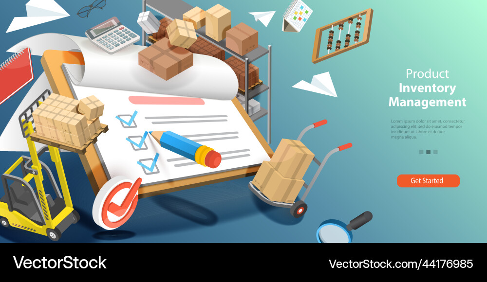 3d conceptual of product Royalty Free Vector Image