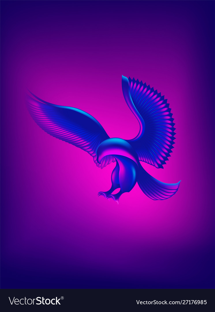 Abstract eagle shape Royalty Free Vector Image