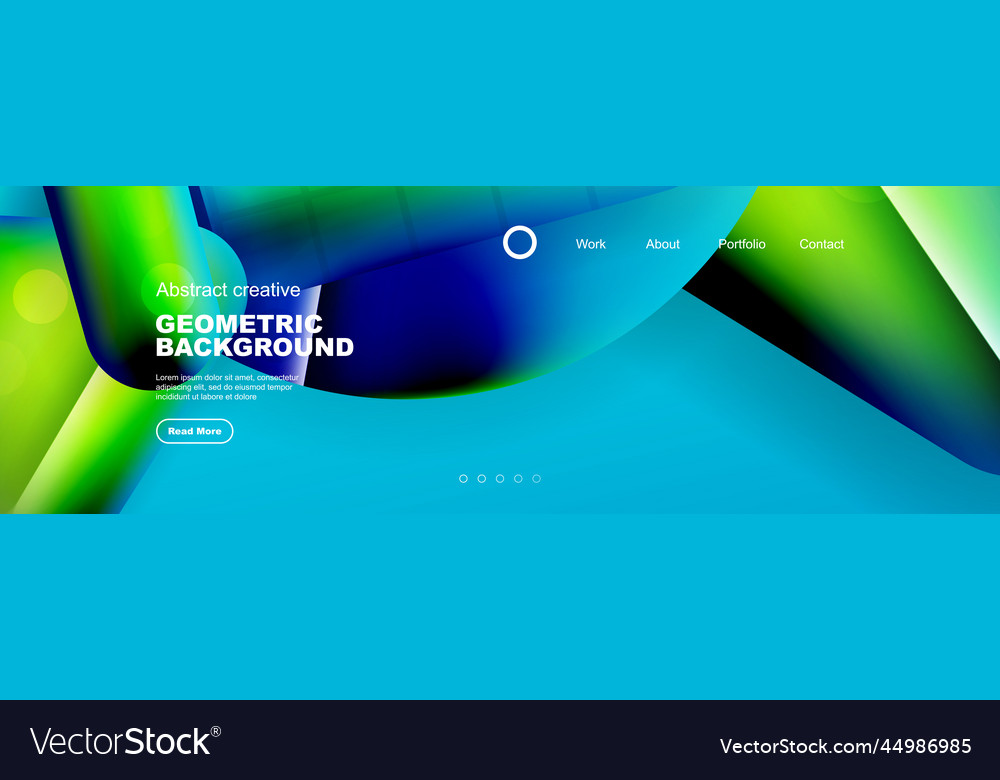 Bright glossy overlapping geometric shapes Vector Image