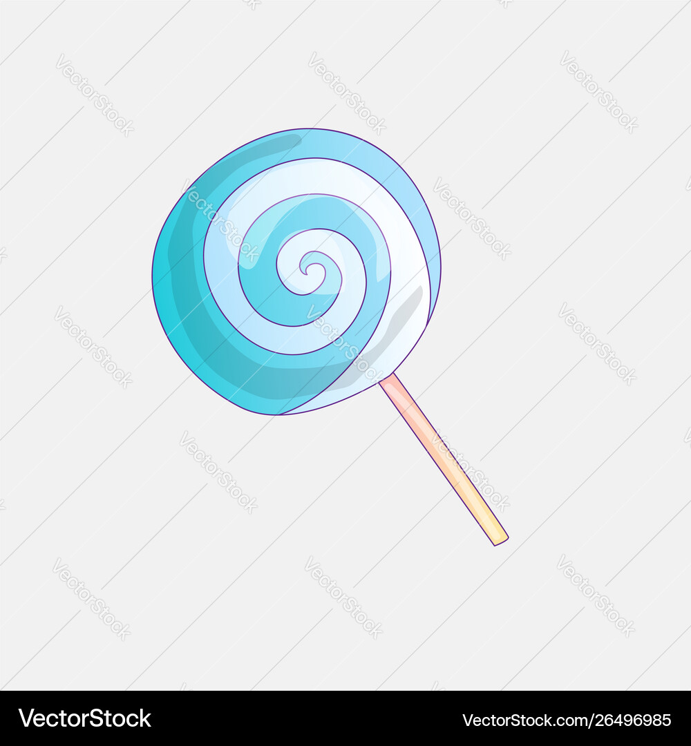 Cute cartoon lollipop icon Royalty Free Vector Image