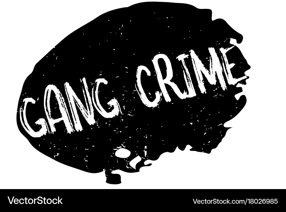 Gang crime rubber stamp Royalty Free Vector Image