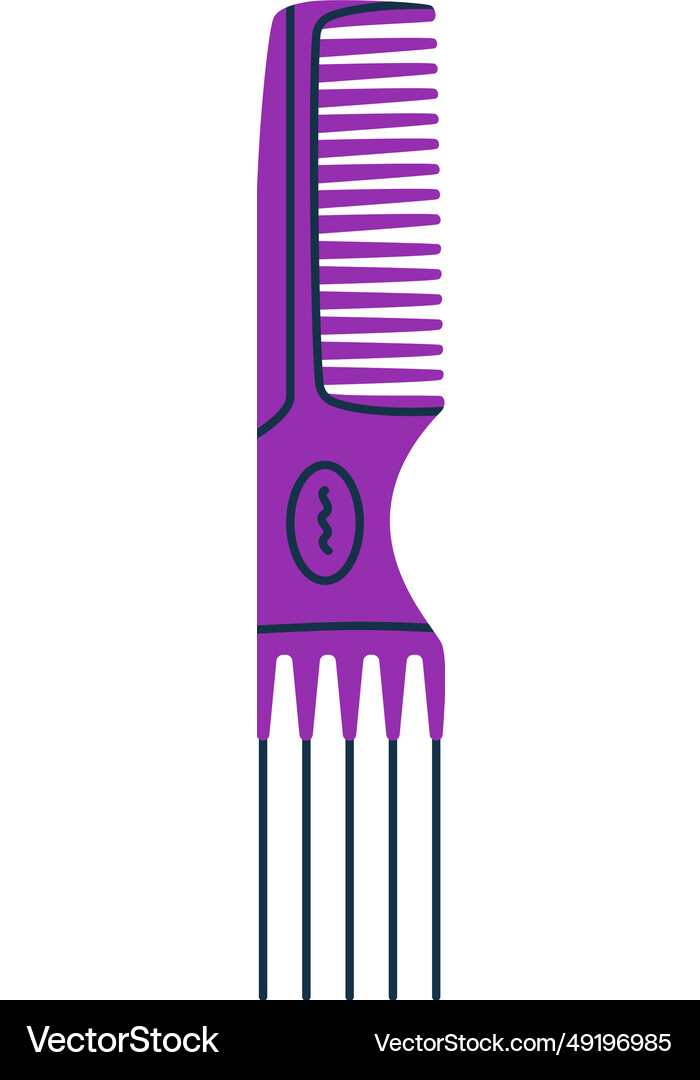 Purple comb as professional hairdressing tool Vector Image