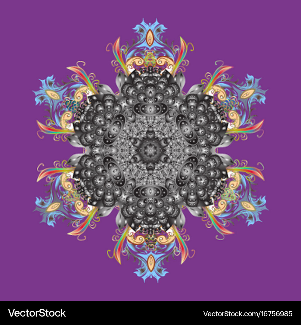 Snowflake background christmas abstract colorful Vector Image