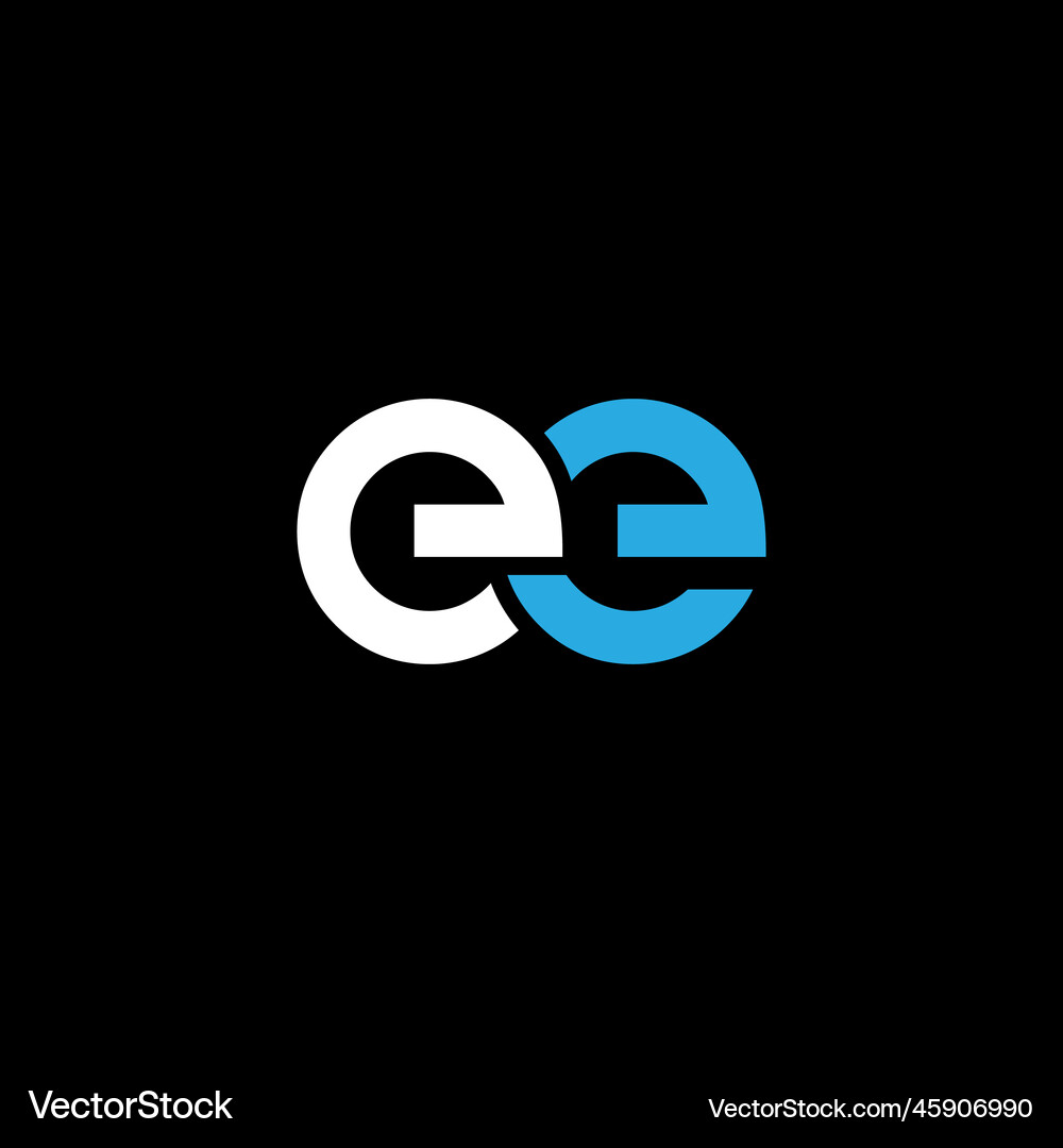 E & EE Abstract Logo – Royalty-Free Vector | VectorStock