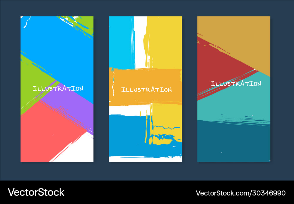 Paint brush banner colorful background Royalty Free Vector