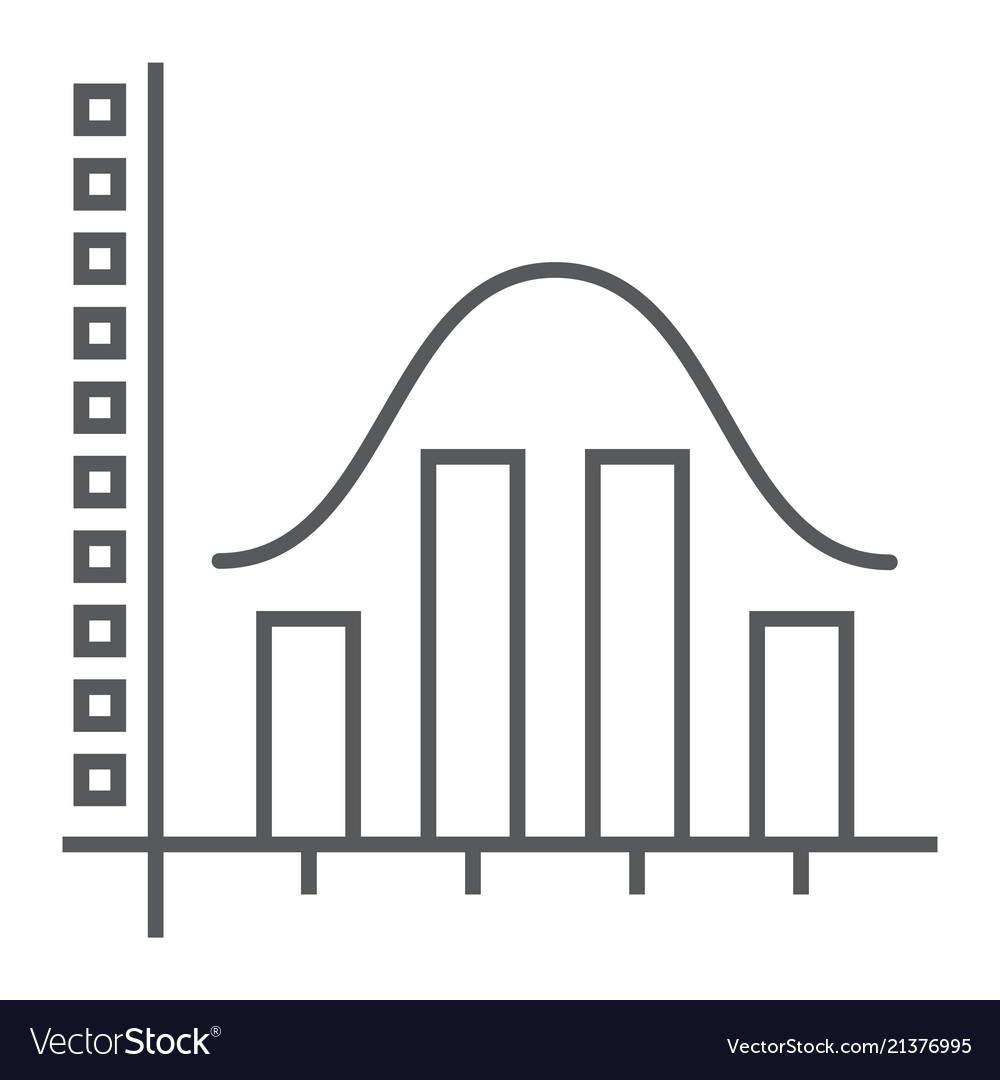 Average thin line icon data and analytics Vector Image